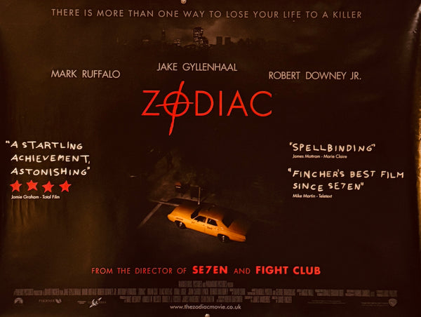 Original 2007 - Zodiac - UK Quad Poster – Poster Freaks
