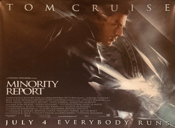 Original 2002 - Minority Report - UK Quad Poster – Poster Freaks