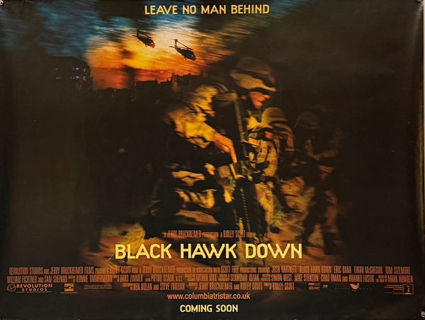 Original 2001 Black Hawk Down - Quad Poster – Poster Freaks