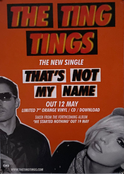 Original 2008 The Ting Tings We Started Nothing Promo Poster – Poster ...