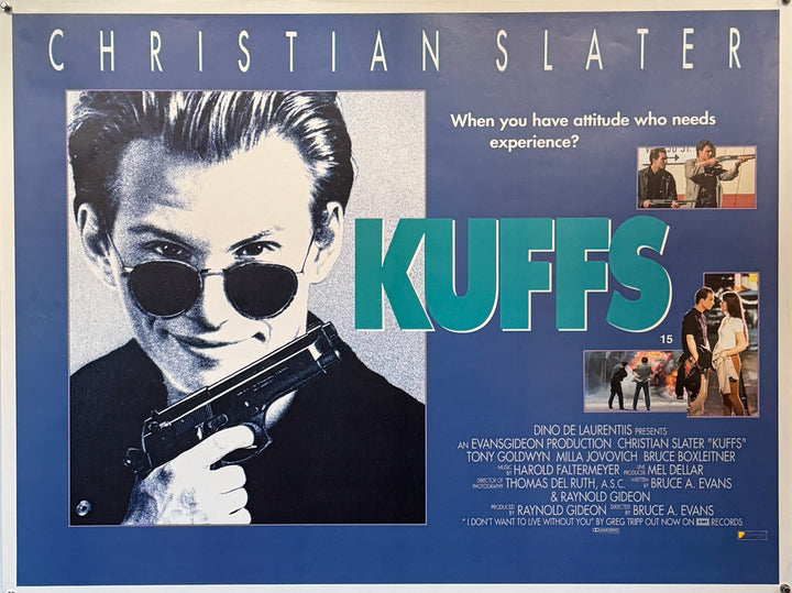 Original 1992 - Christian slater - KUFFS - UK Quad Poster – Poster Freaks