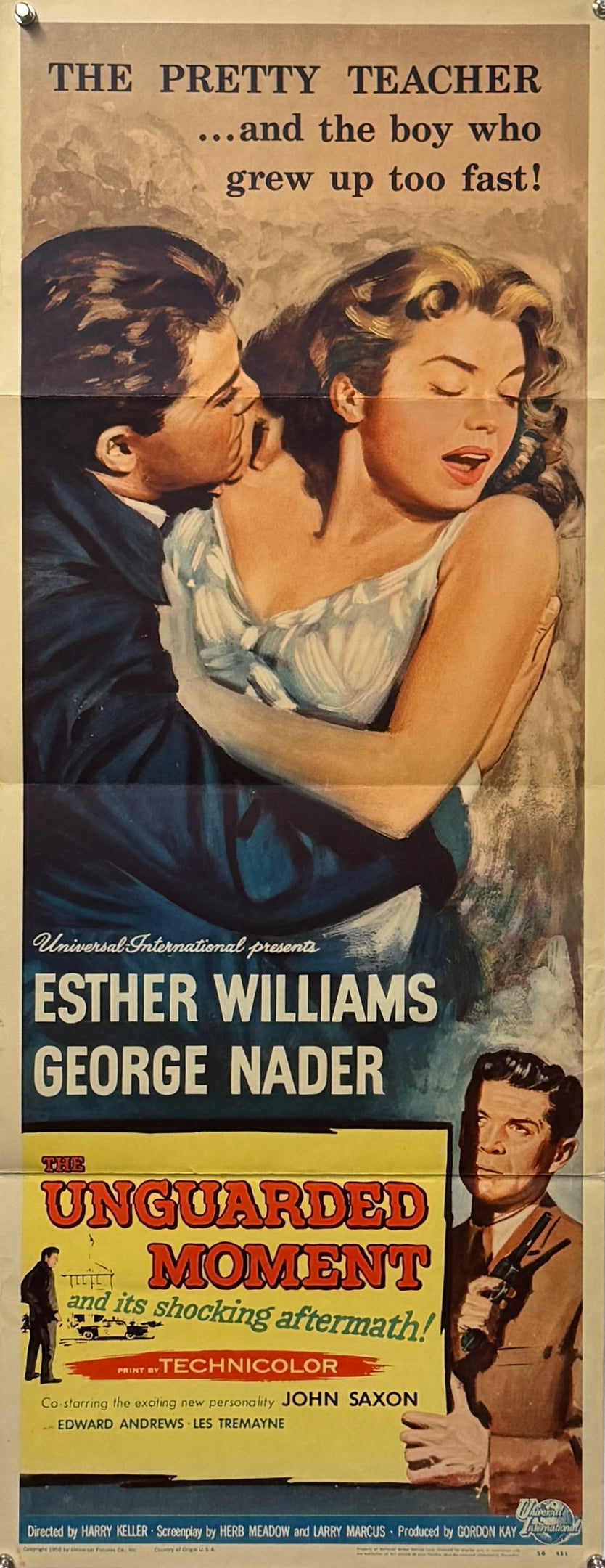 Original 1956 - The Unguarded Moment - US Insert Movie Poster – Poster Freaks