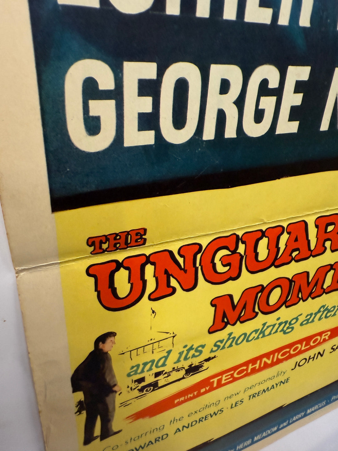 Original 1956 - The Unguarded Moment - US Insert Movie Poster – Poster Freaks