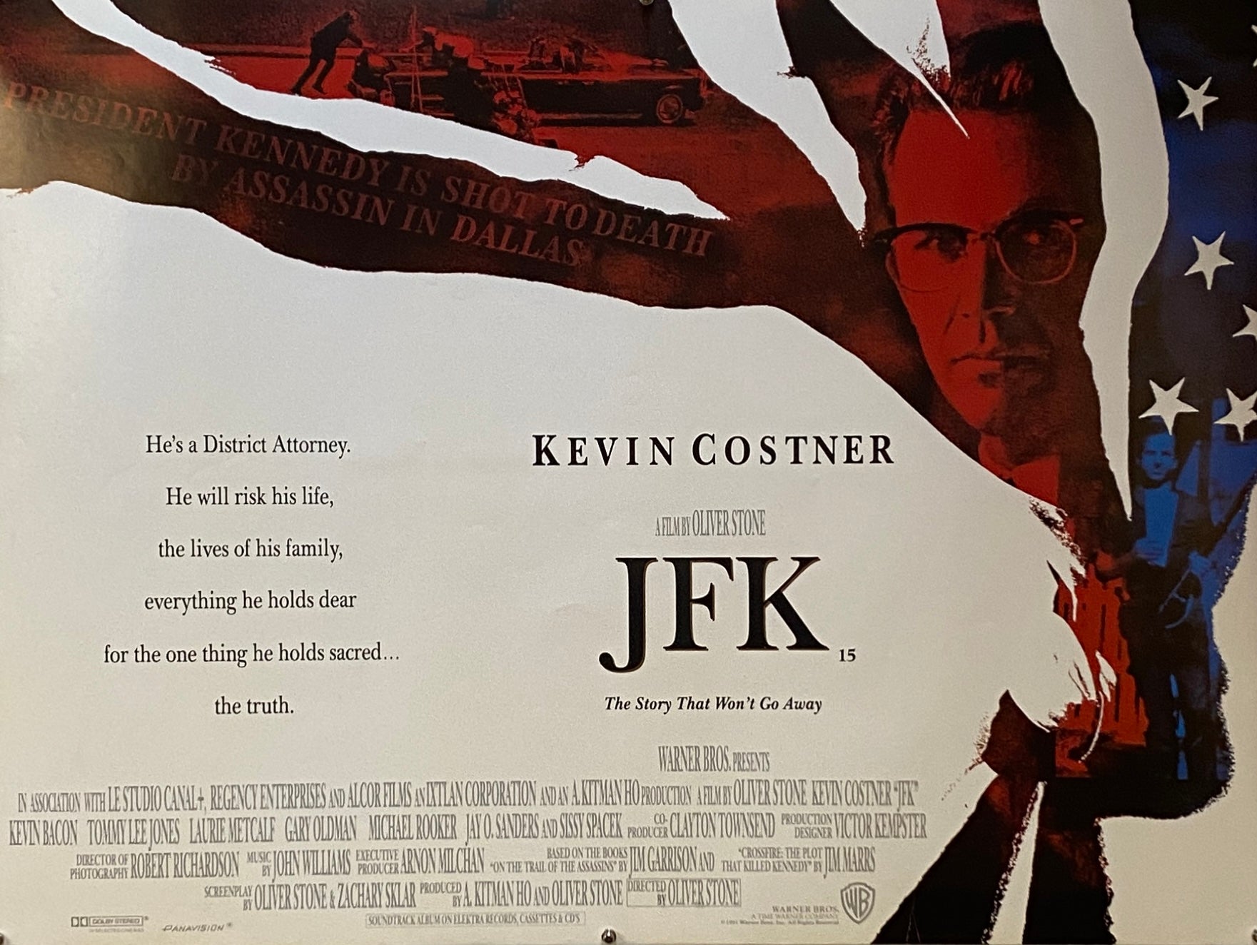 Original 1991 Kevin Costner - JFK UK Quad Poster – Poster Freaks