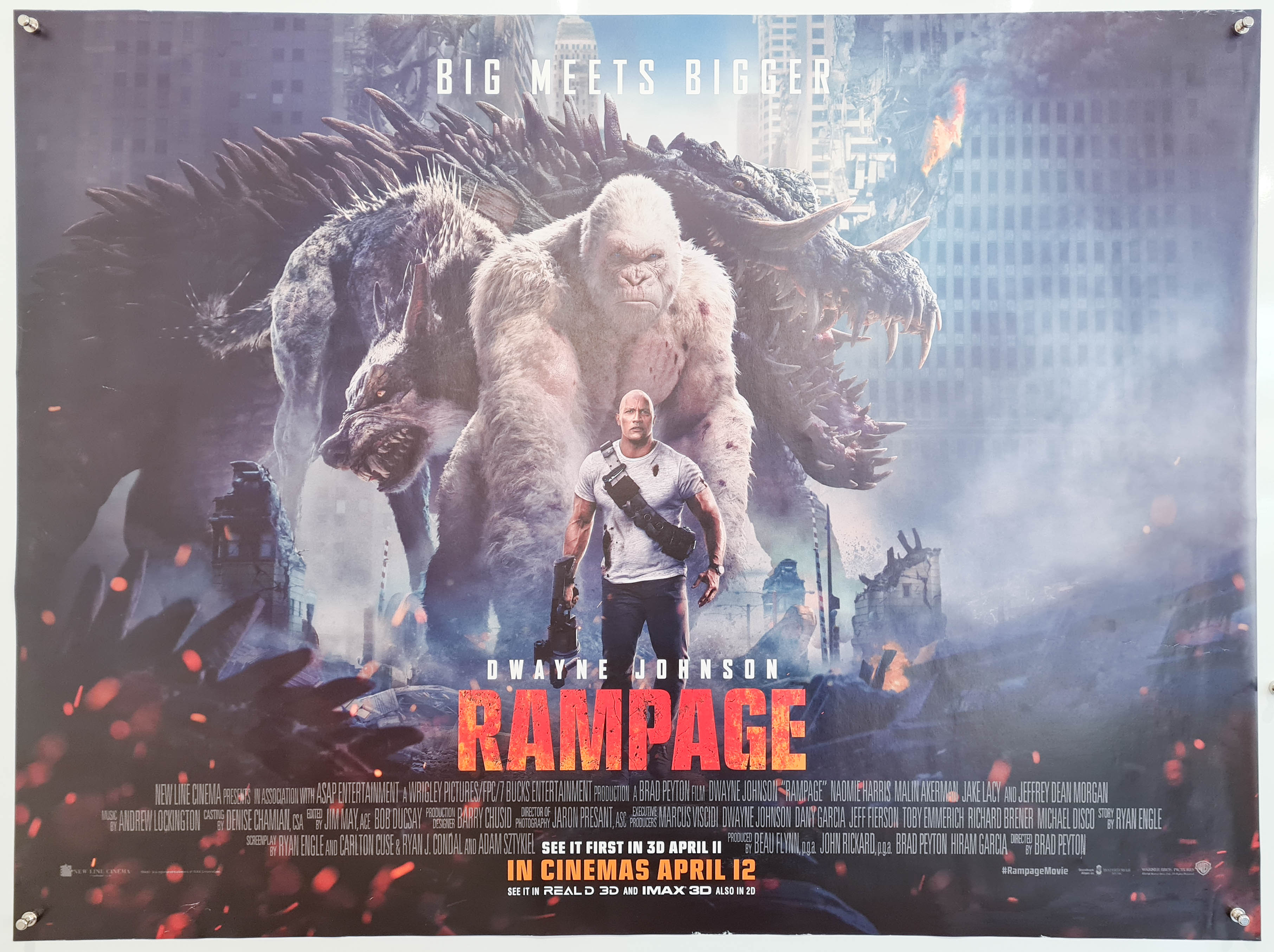 Rampage Movie Poster Rampage | Poster By Pushkar_Chatterjee