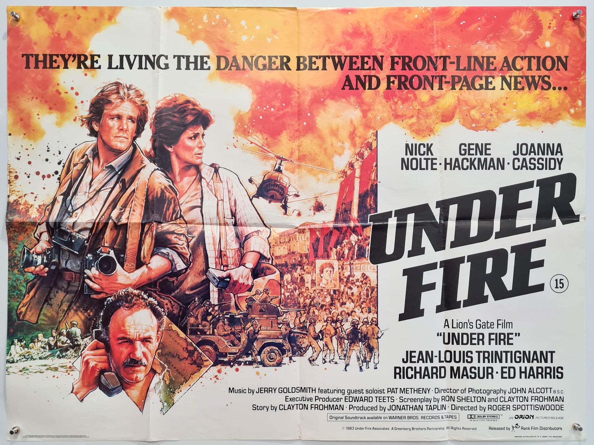 Under Fire - 1983 - Original UK Quad – Poster Freaks