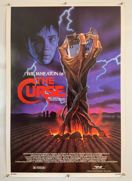 The Curse - Original 1987 UK One sheet Poster – Poster Freaks