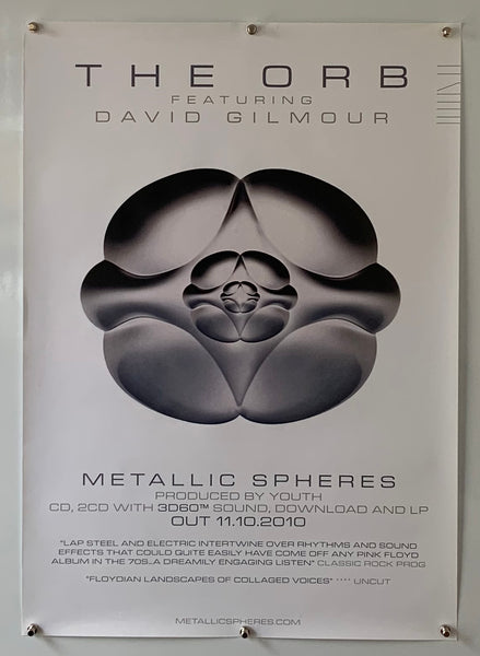 The Orb - Metallic Spheres - 2010 - Original Promo Poster – Poster Freaks